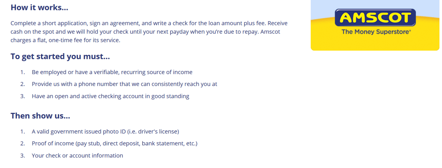 Amscot Loan Review – Read This Before Applying - LearnBonds.com