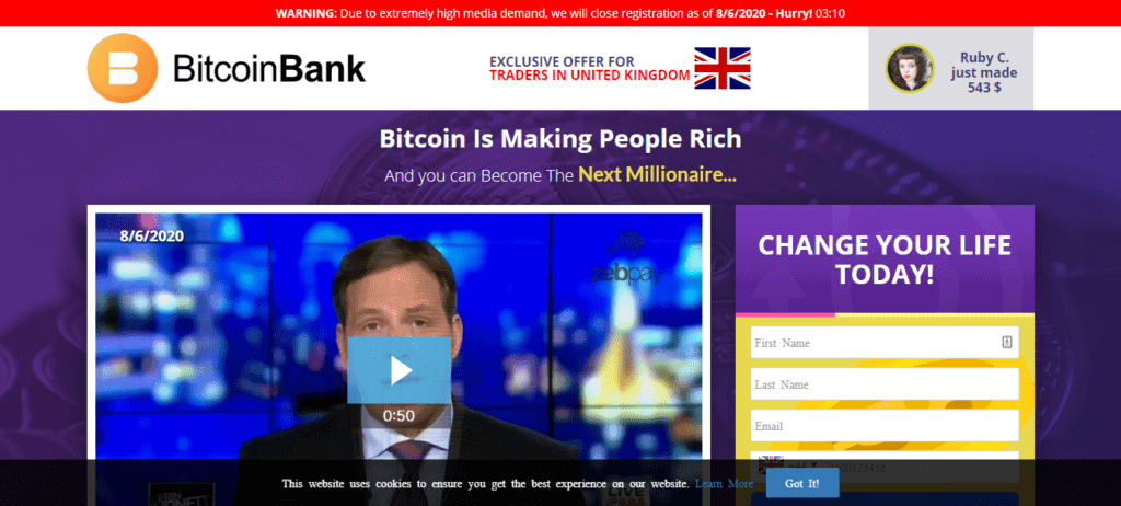 Bitcoin Bank Scam Review | #1 PROOF You Need 2020!